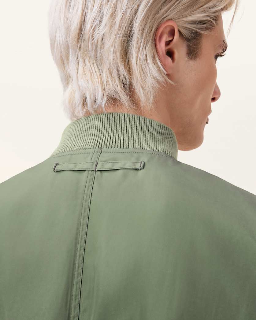 Cascade Relaxed Fit Bomber Jacket ISLAND GREEN | ALLSAINTS
